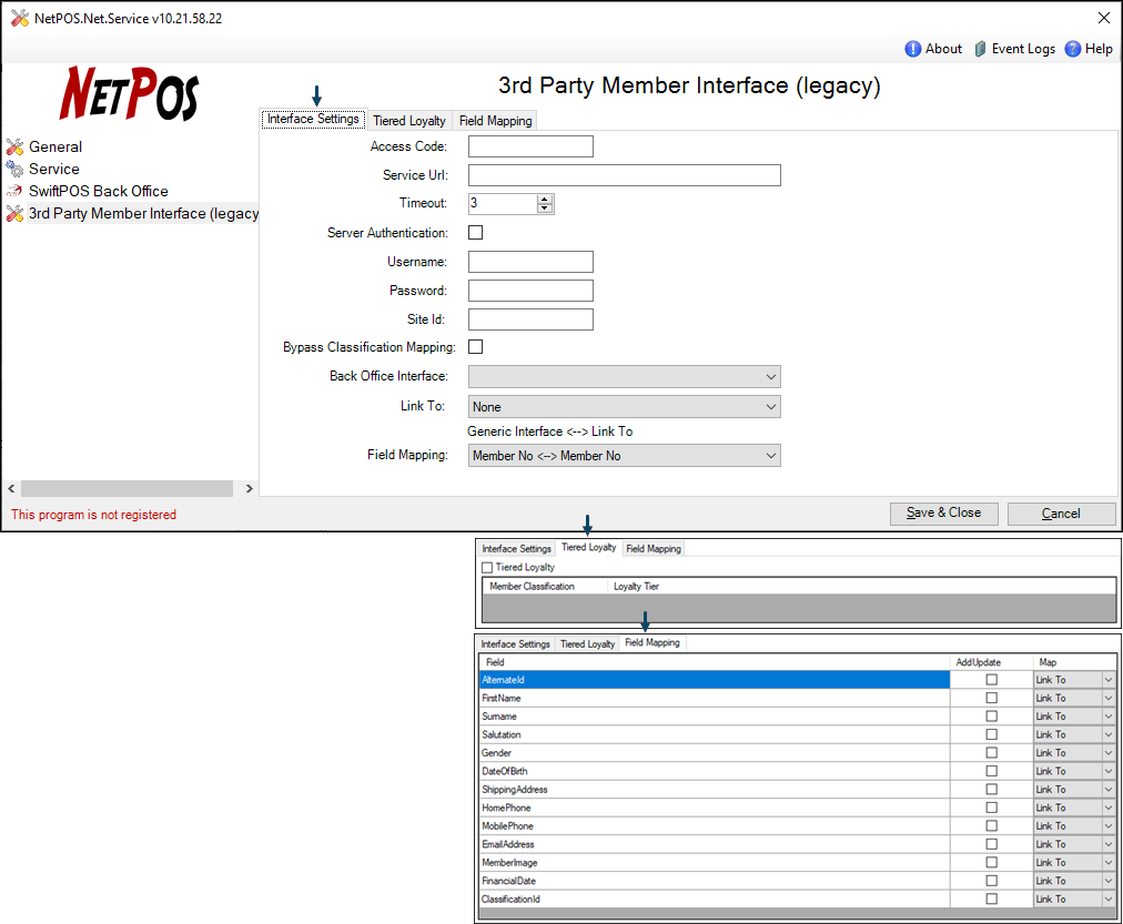 3rd Party Member Interface (Legacy)