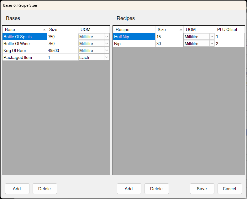 Add Recipe Products