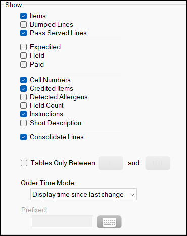Configuration Tabs - KVS