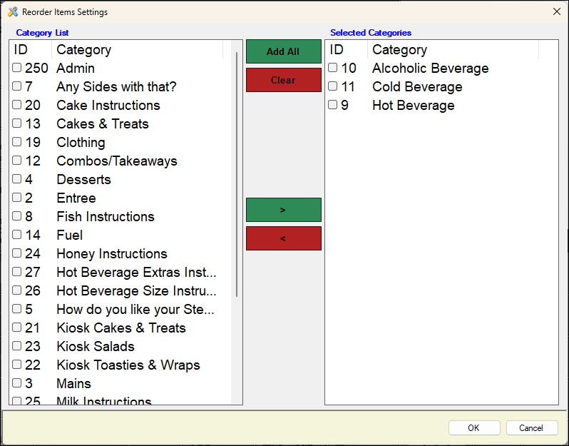Reorder Table Items (#110)