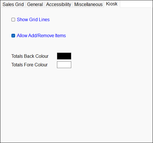 Sales Screen