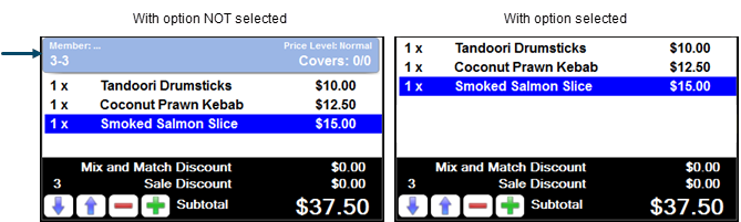 Sales Screen